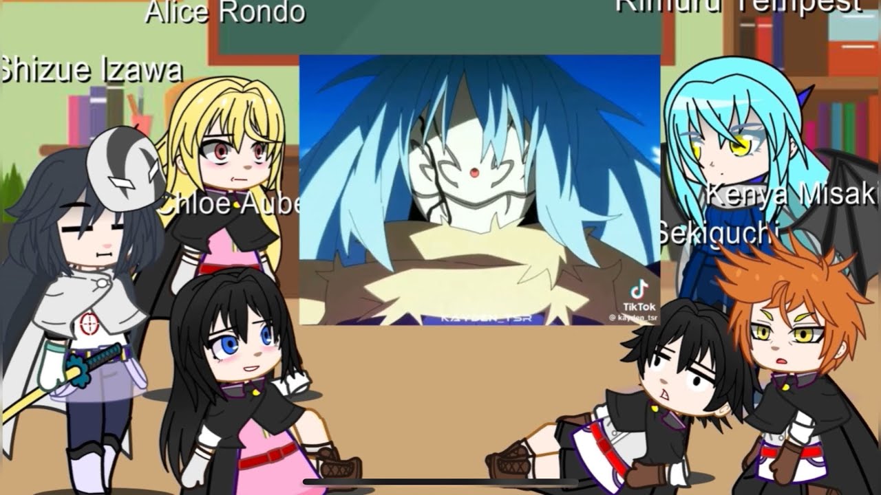 time i got reincarnated as a slime react to Rimuru tempest | gacha club ...