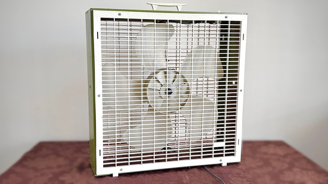 1970s Torcan 20” Box Fan | Initial Test Run - YouTube