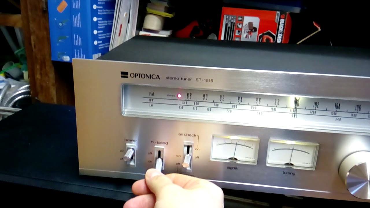 Tuner sharp optonica st 1616 - YouTube