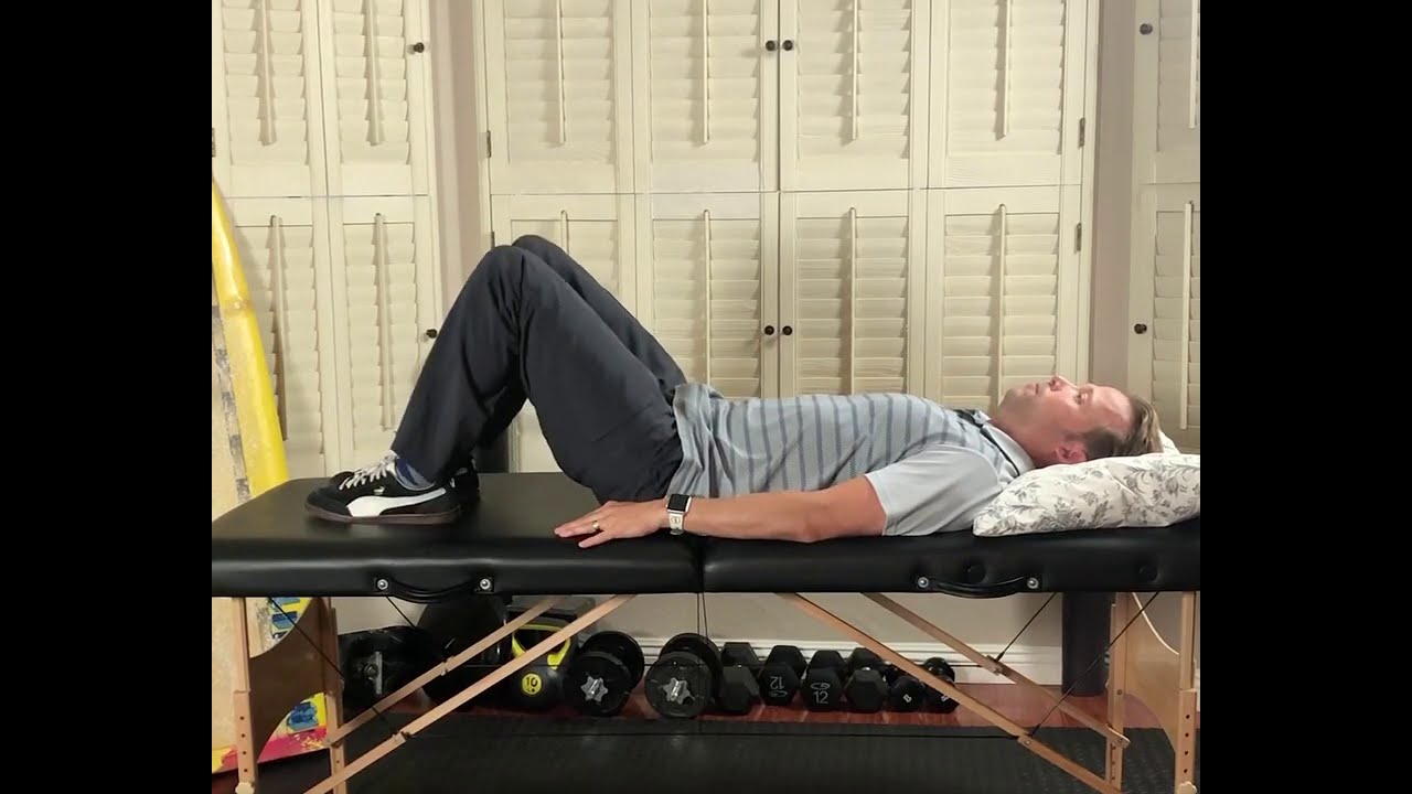 Hooklying Hip abduction / Adduction - YouTube