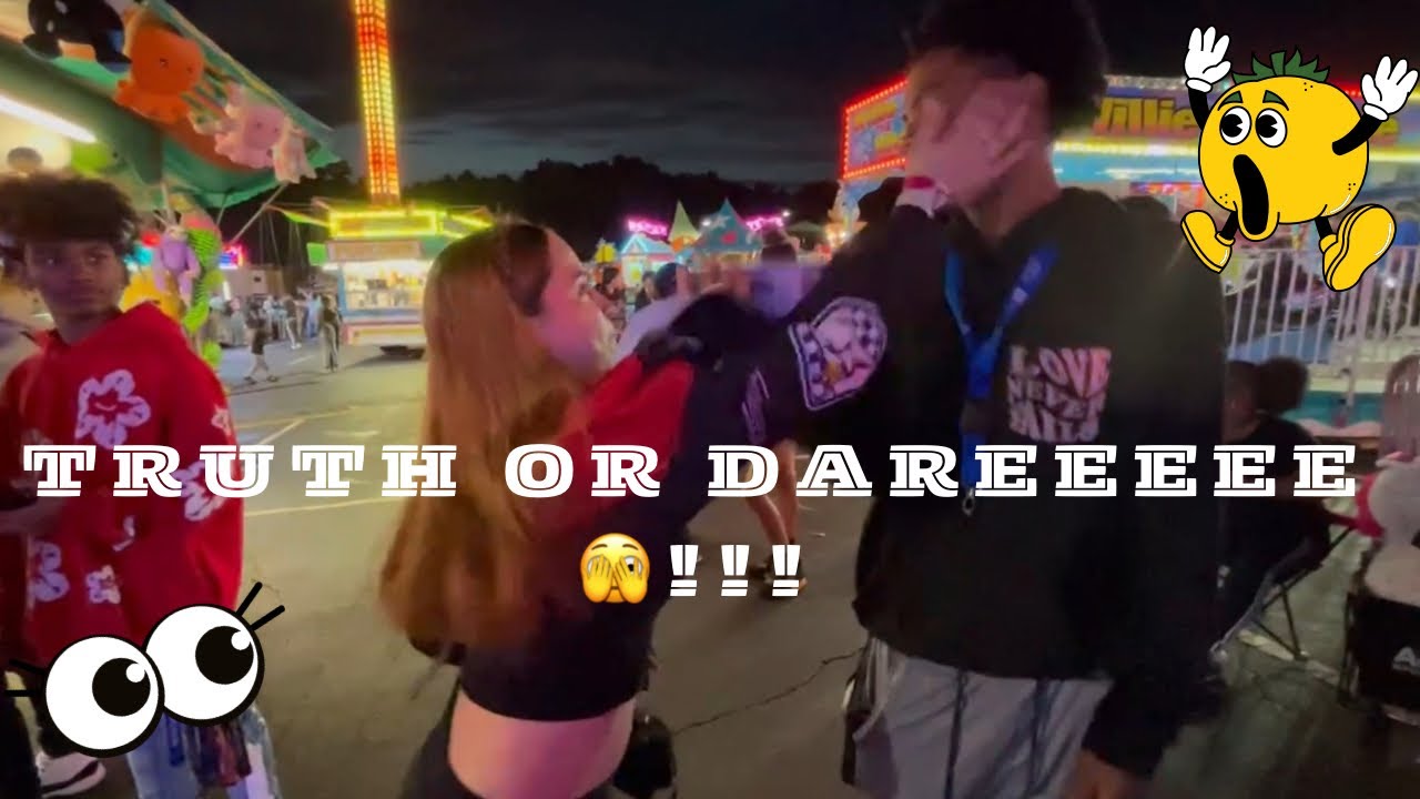Truth or Dare at the carnival !!! THINGS GOT INTERESTING 👀👀 - YouTube