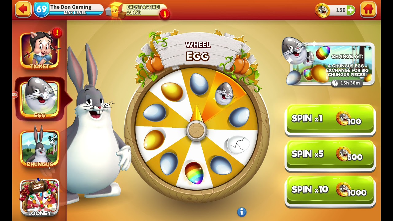 LTWoM Activation of Big Chungus, Coin Master Campaign, Legendary of Chungus Part 1 Act 1 ...