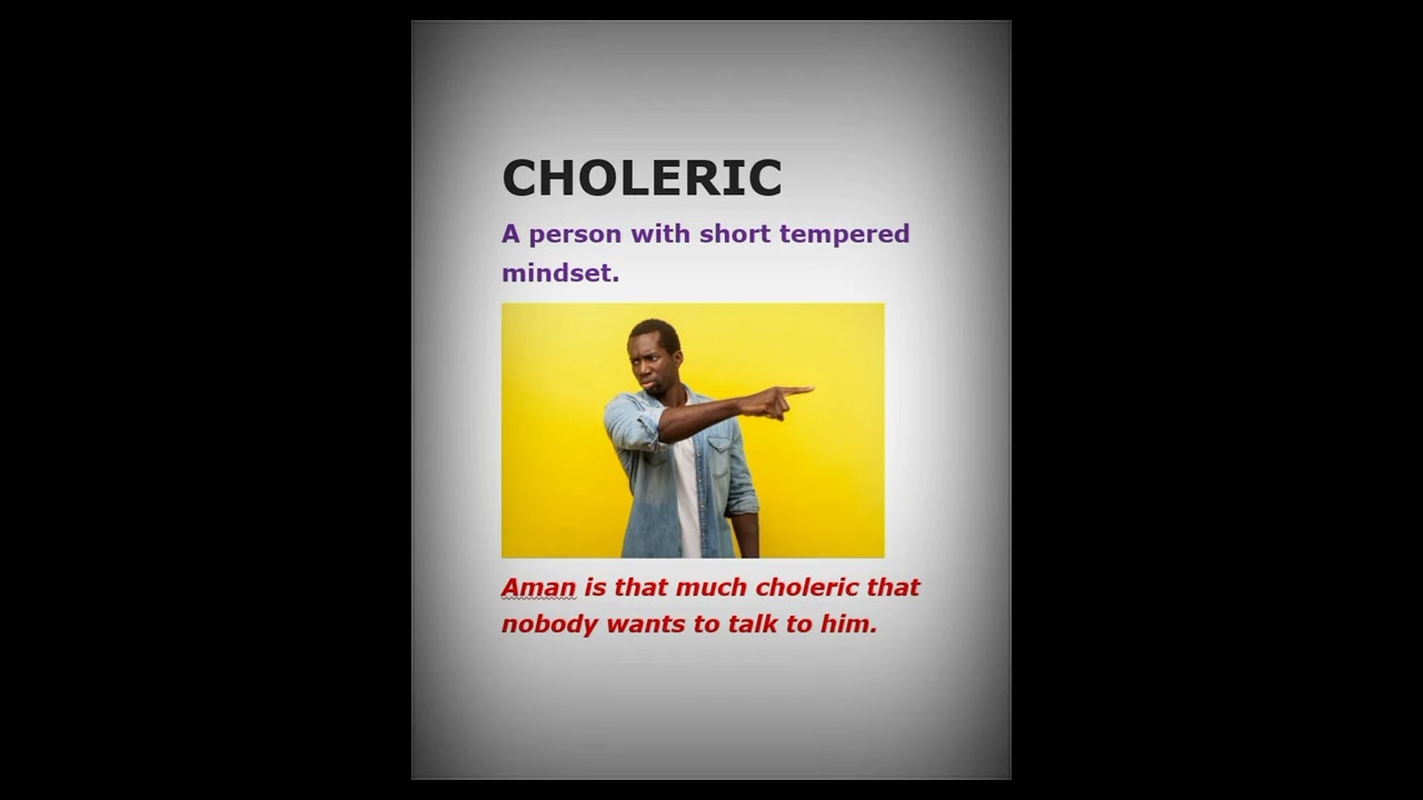 choleric meaning in hindi. - YouTube