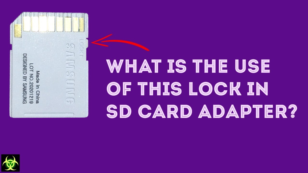 What is the use of lock in SD card Adapter | whitephre4k - YouTube
