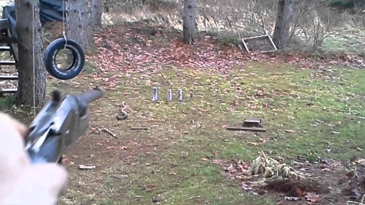 Homemade 22 pistol part II in use - YouTube