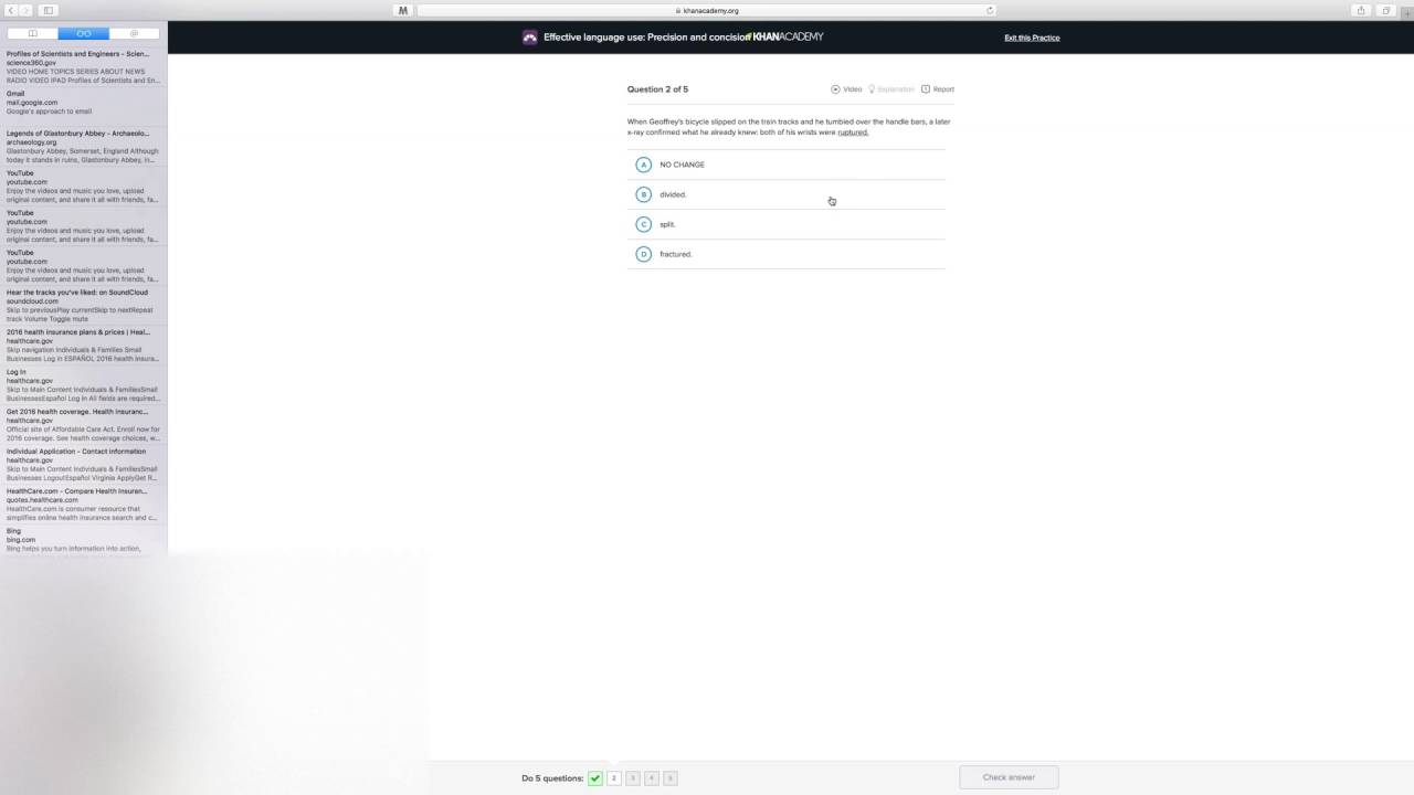 Copy of SAT 2016 Practice 1 Effective language use: Precision and ...