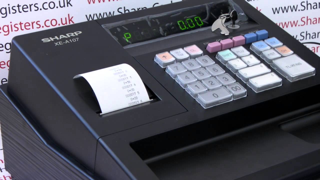 Sharp XE A107 / XEA107 Turn Off Receipt Stop Paper Printing - YouTube