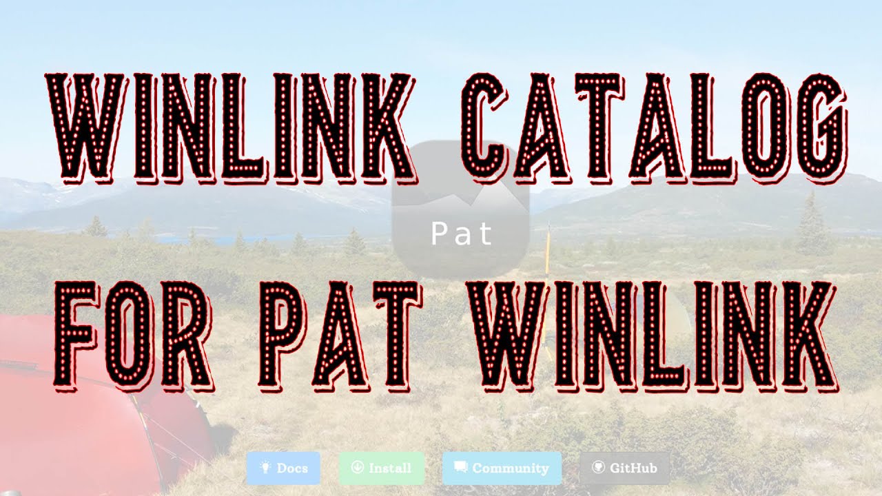 Pat Winlink Catalog - YouTube