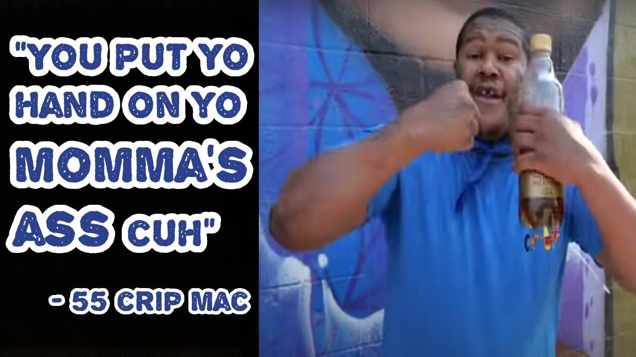 55 Crip Mac BARKS on Kodak black for grabbing his mother's A$$ - YouTube