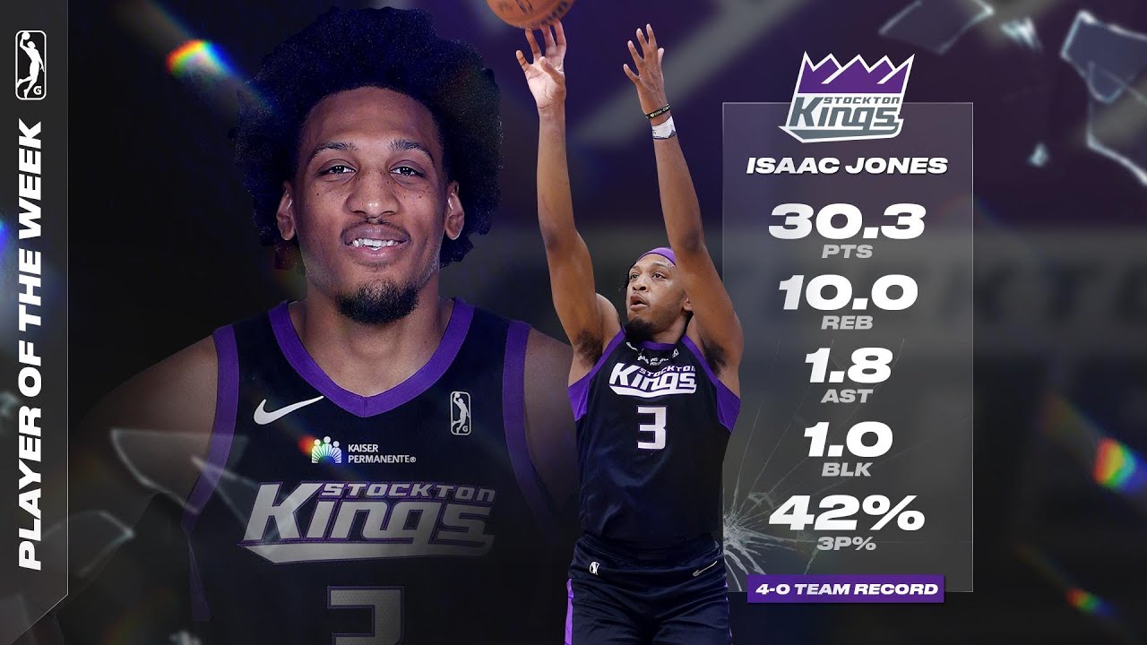 Isaac Jones Named NBA G League Player Of The Week: January 28 - YouTube