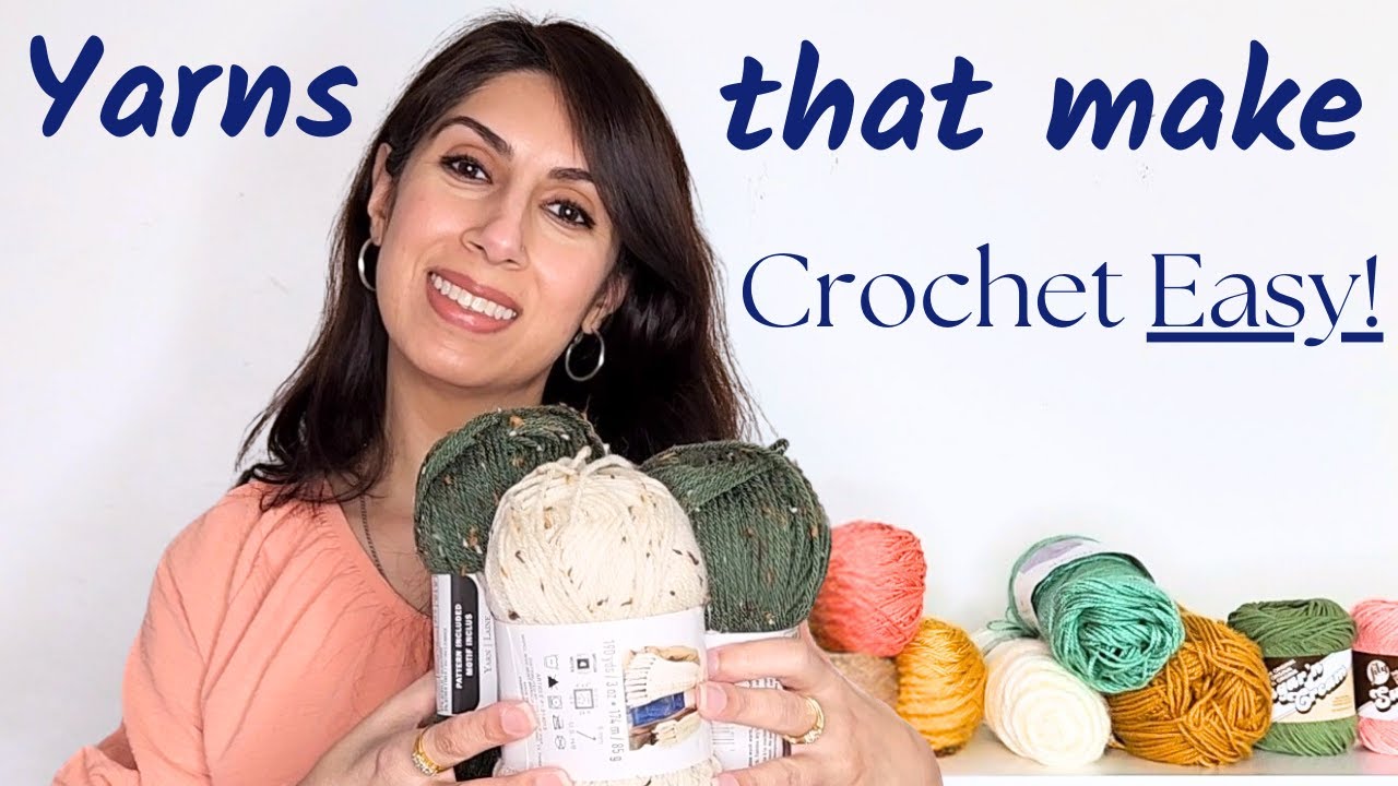 Yarns for EASY and SPEEDY Crochet Learning! | What yarn to buy for ...