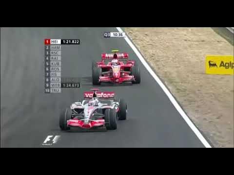 F1 Alonso vs Hamilton | 2007 Hungary Qualyfying - YouTube