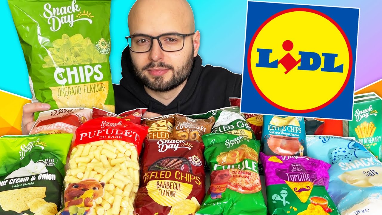 Am incercat SNACK-URILE DE LA LIDL (SNACK DAY) - YouTube
