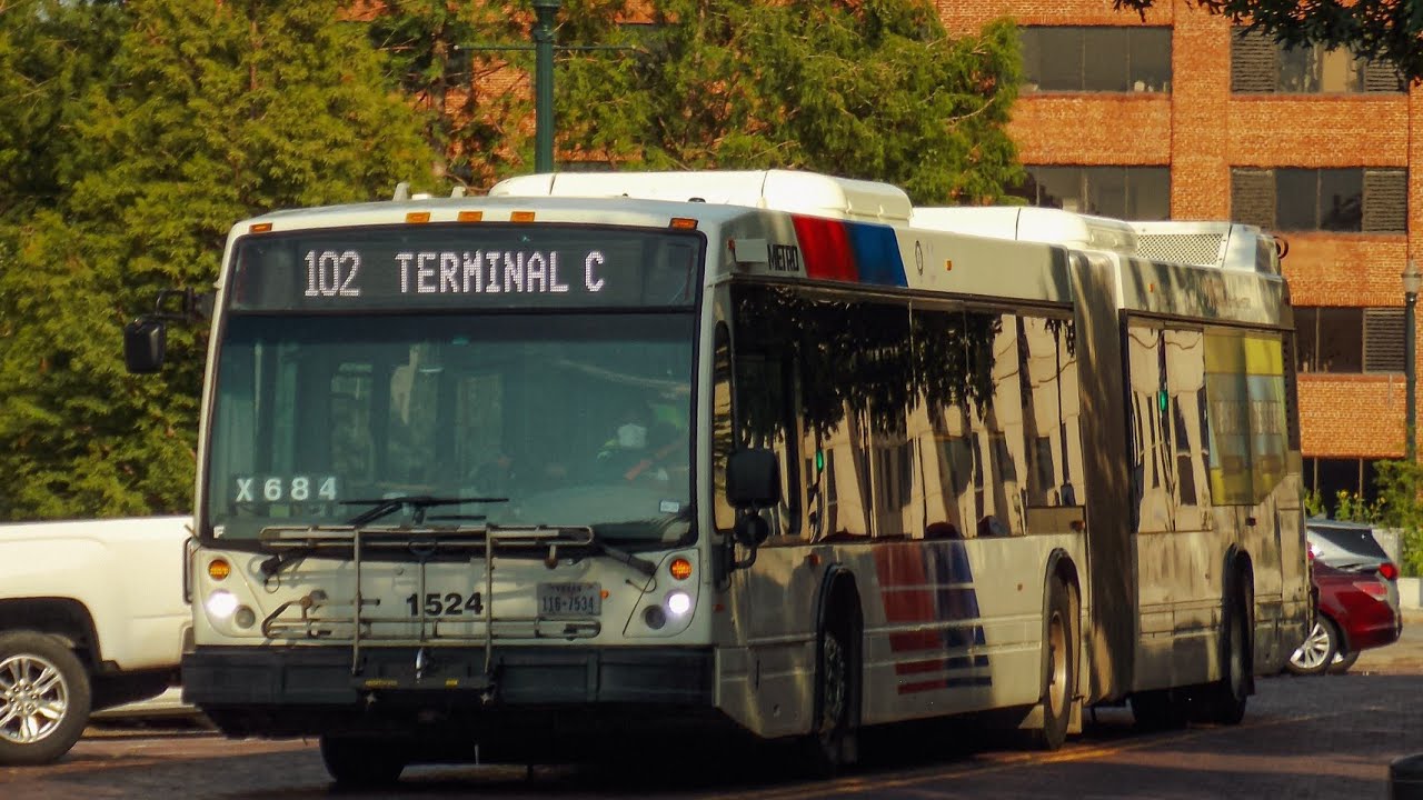 Houston Metro Route 102 Downtown Rerouted Action, After Major Storm (05 ...