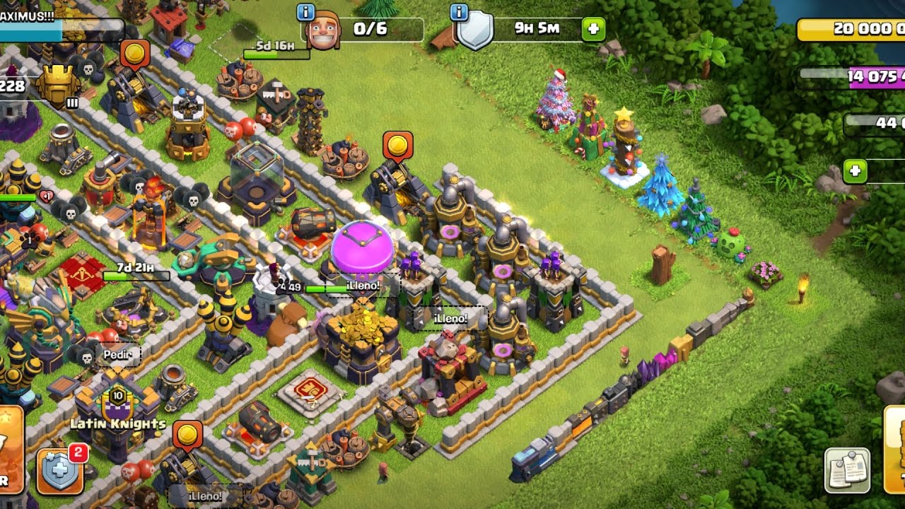Showing My CoC Base Th14 Hope You Enjoy + Wall and Tree Collection ...