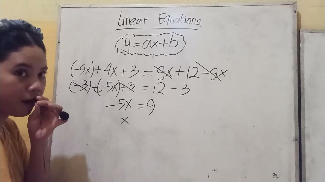 Linear Equations (One Variable) - YouTube
