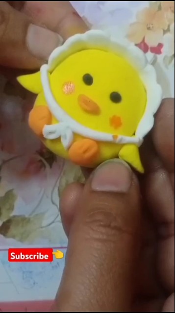 DIY cute chick | Clay art #shorts #trending #art #diy - YouTube