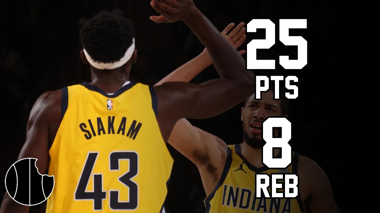 Pascal Siakam Highlights | Bucks vs. Pacers | 22nd Nov 2024 - YouTube