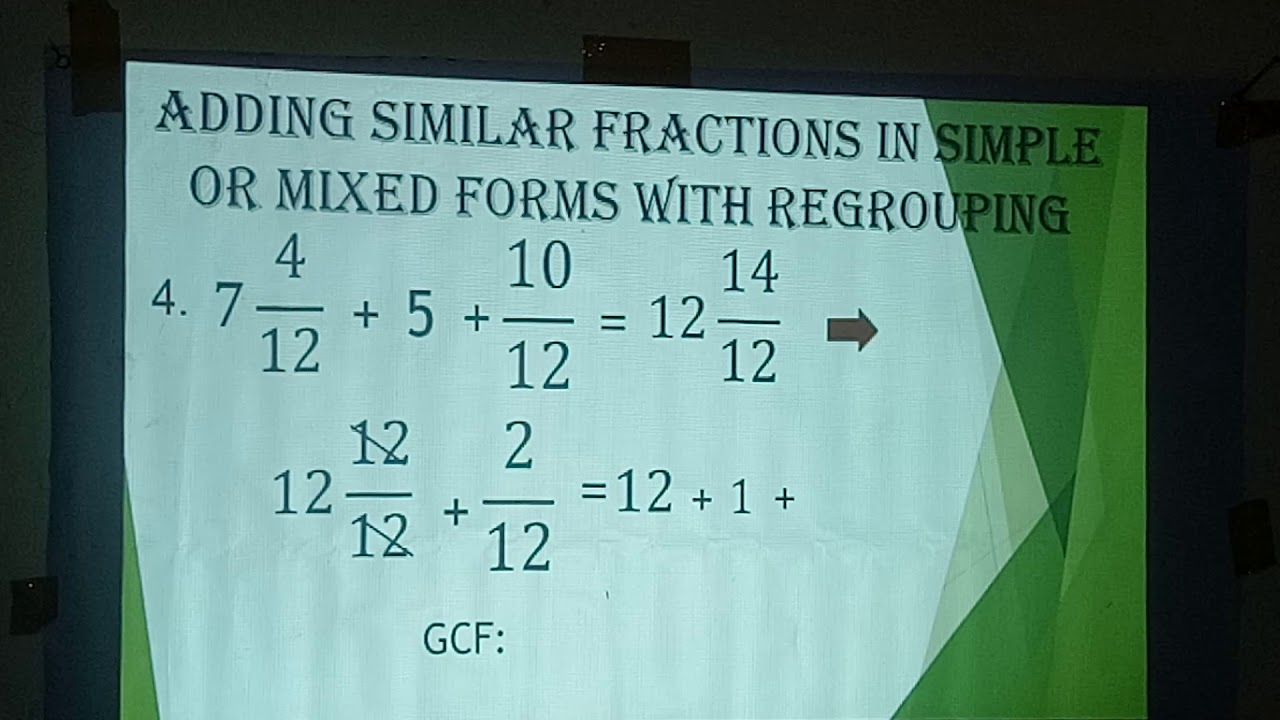 Adding Simple Fractions Or Mixed Forms With Regrouping YouTube adding-simple-fractions-or-mixed-forms-with-regrouping-youtube