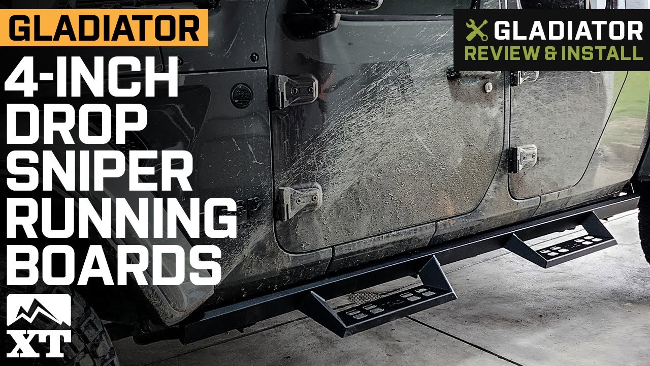 Jeep Gladiator JT 4-Inch Drop Sniper Running Boards Review & Install ...