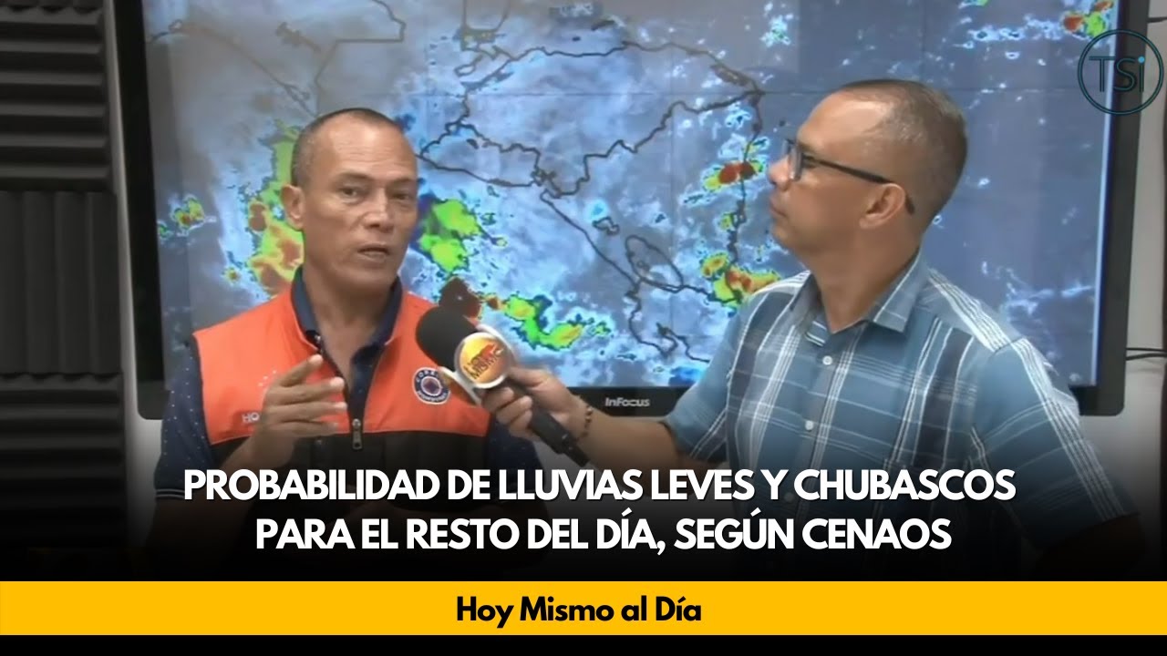 Probabilidad de lluvias leves y chubascos para el resto del día, según ...