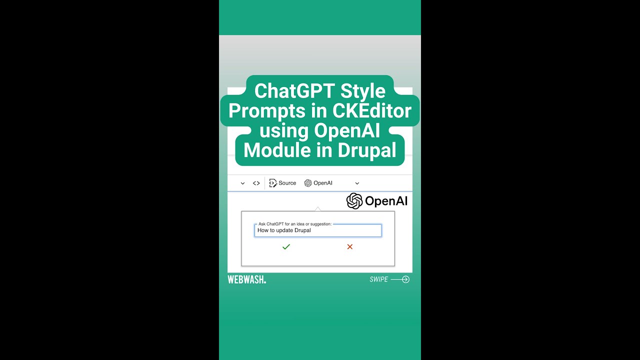 Chatgpt Style Prompts In Ckeditor Using Openai Module In Drupal Youtube