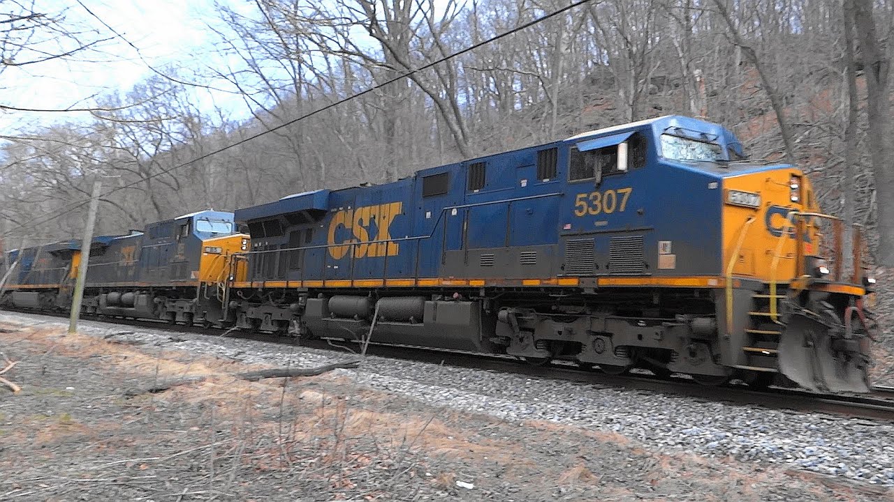CSX N750-06 Full Coal Train With Helper Engines - YouTube