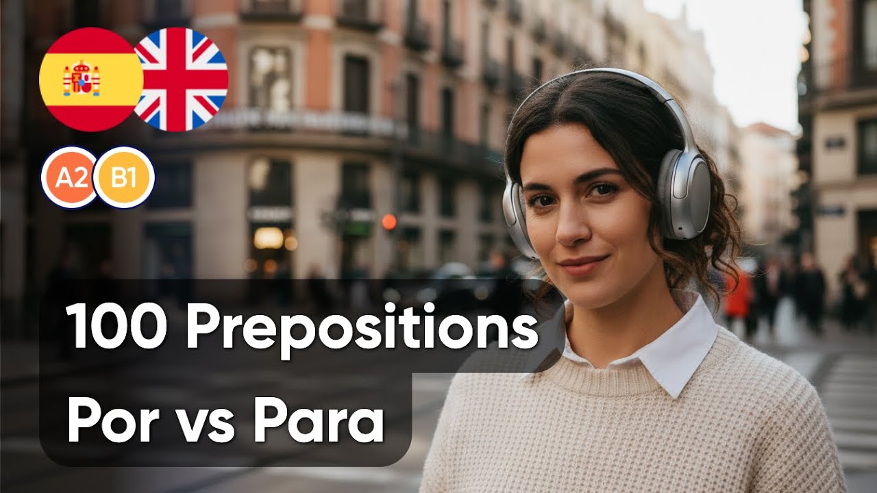 100 Spanish Prepositions & Connectors — Por vs Para and More - YouTube