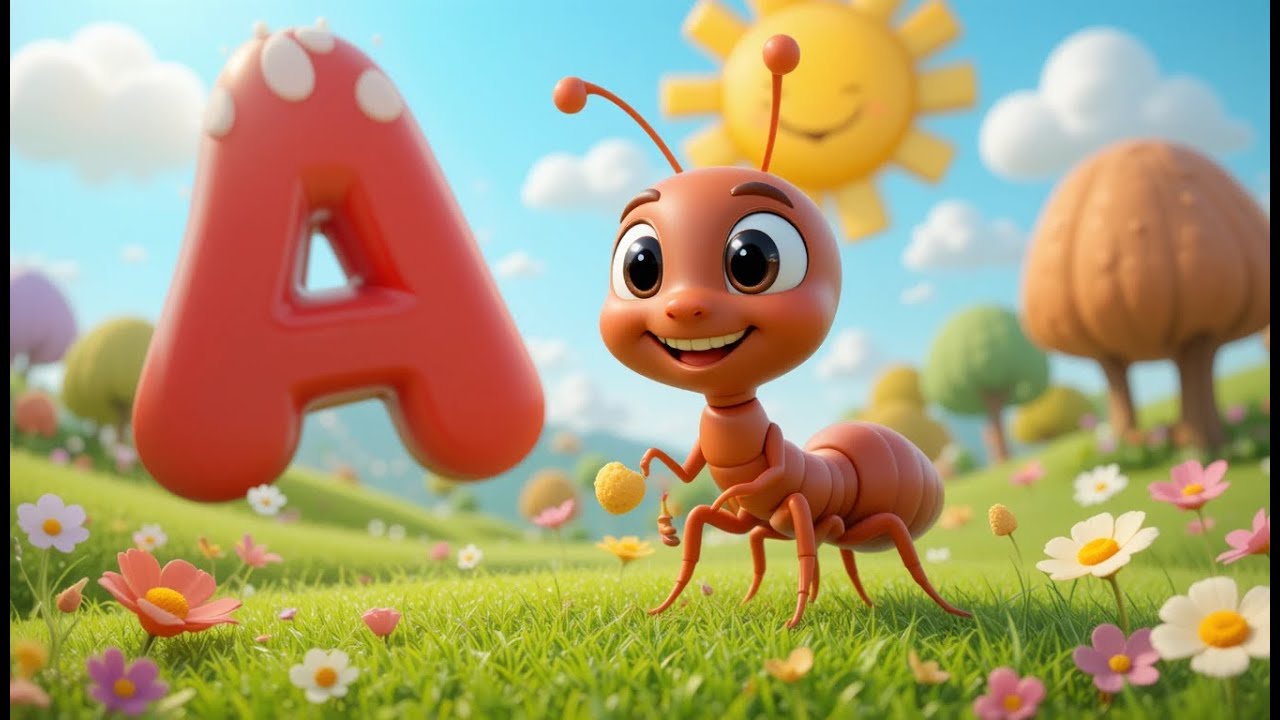 A is for Ant | ABC Animal Song for Kids | Learn the Alphabet with ...