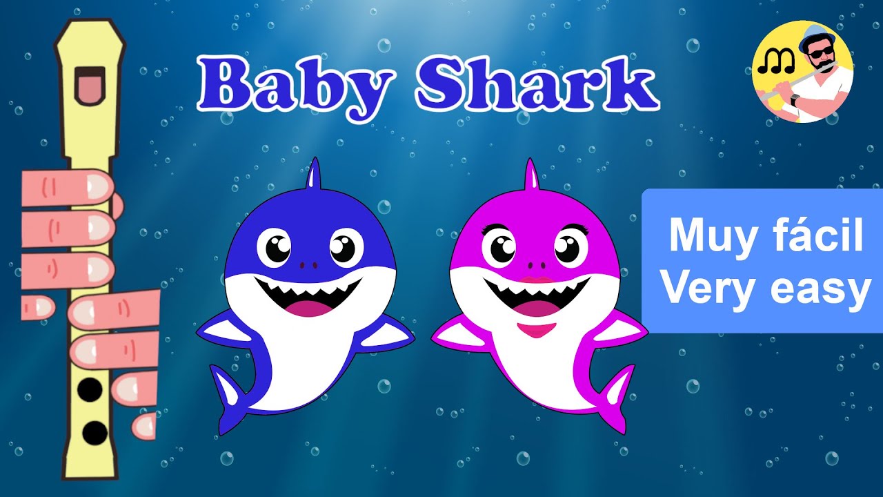 Baby shark para flauta dulce. Recorder flute tutorial. - YouTube