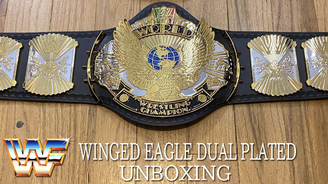 WWE Championship Winged Eagle Dual Plated (2022) - Unboxing y Review ...