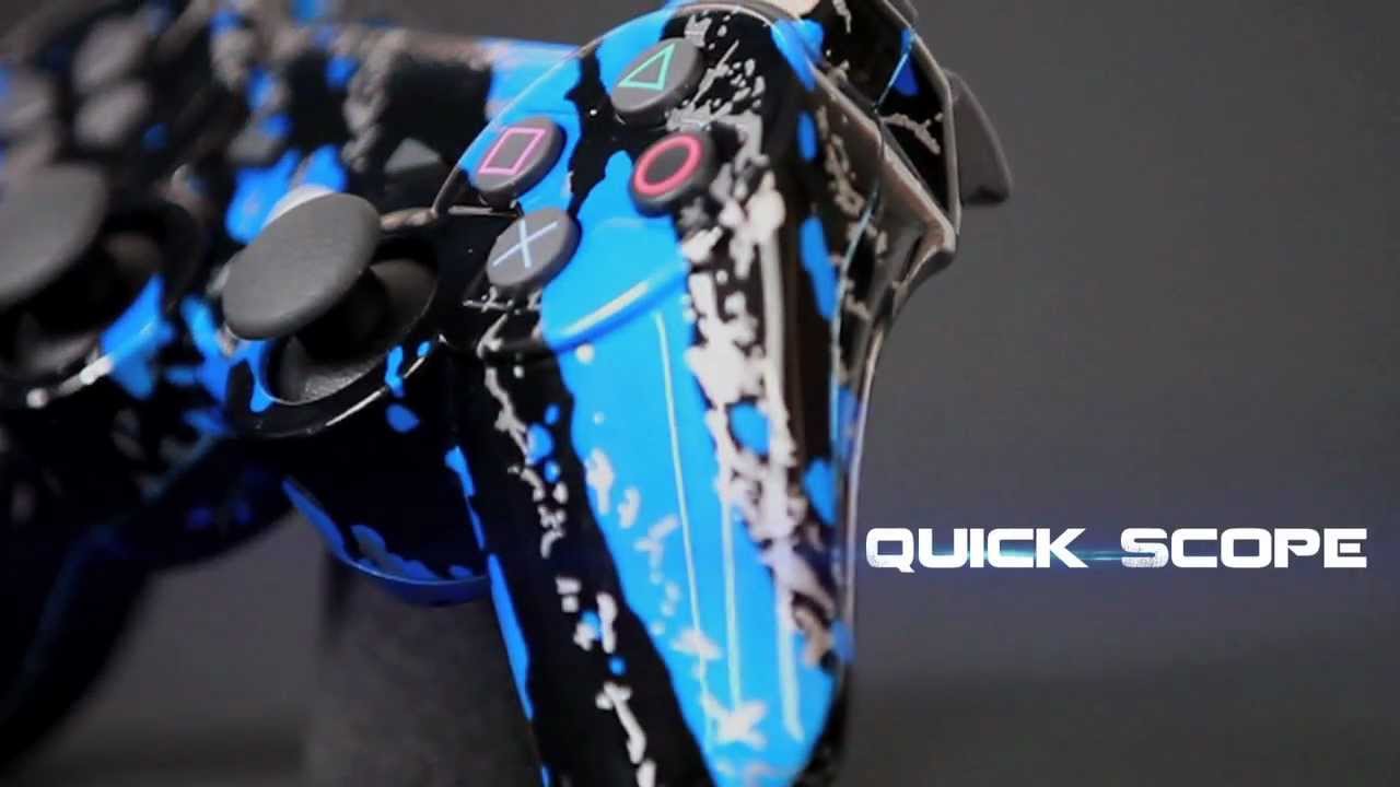PS3 Modded Controller - Rapid Fire - Savage Camo Blue - Gamerzicon.com ...