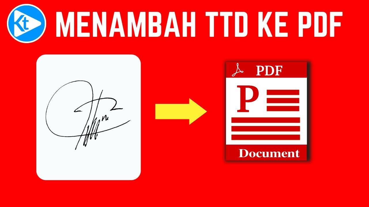 Tutorial Menambahkan Tanda Tangan TTD di PDF - YouTube