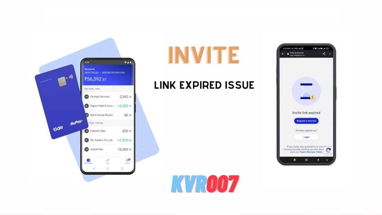 Invite Link Expired issue ( Tide Business Account ) - YouTube