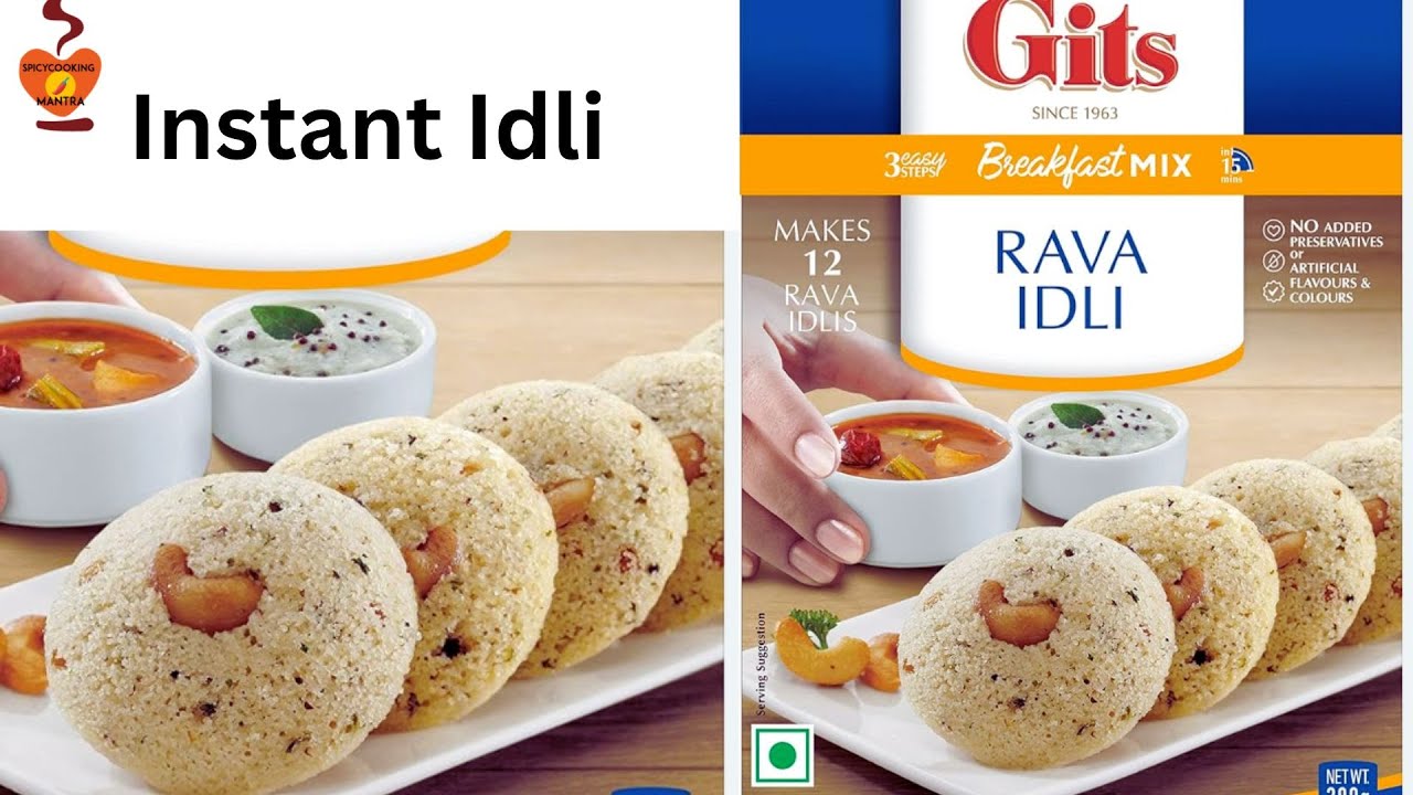 Gits Rava Idli|Instant Rava Idli Recipe|Suji Idli Recipe|Gits instant ...