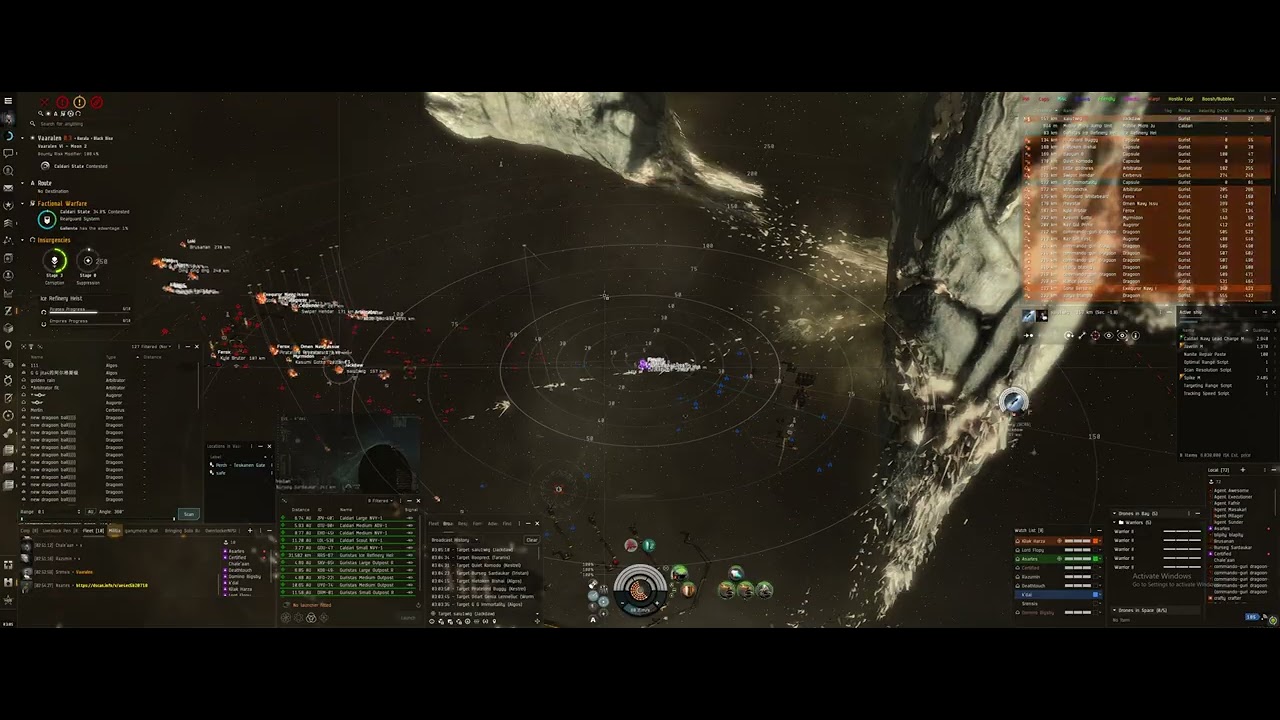 Eve Online Ice Refinery Heist Insurgency Ferox's - YouTube