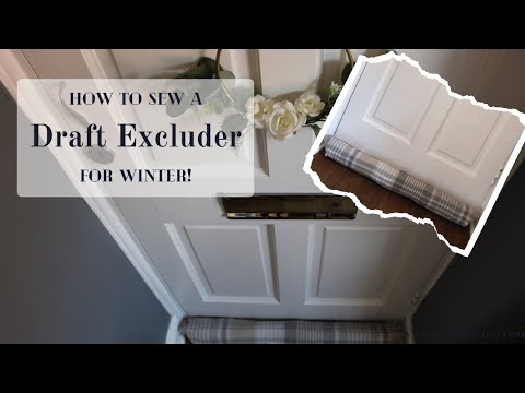 How to Sew a Draft Excluder for Winter - FREE Pattern - YouTube