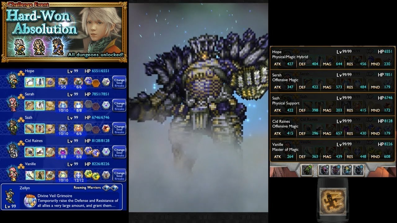 Final Fantasy Record Keeper - Apocalypse++ Alexander (FF13): Cid ...