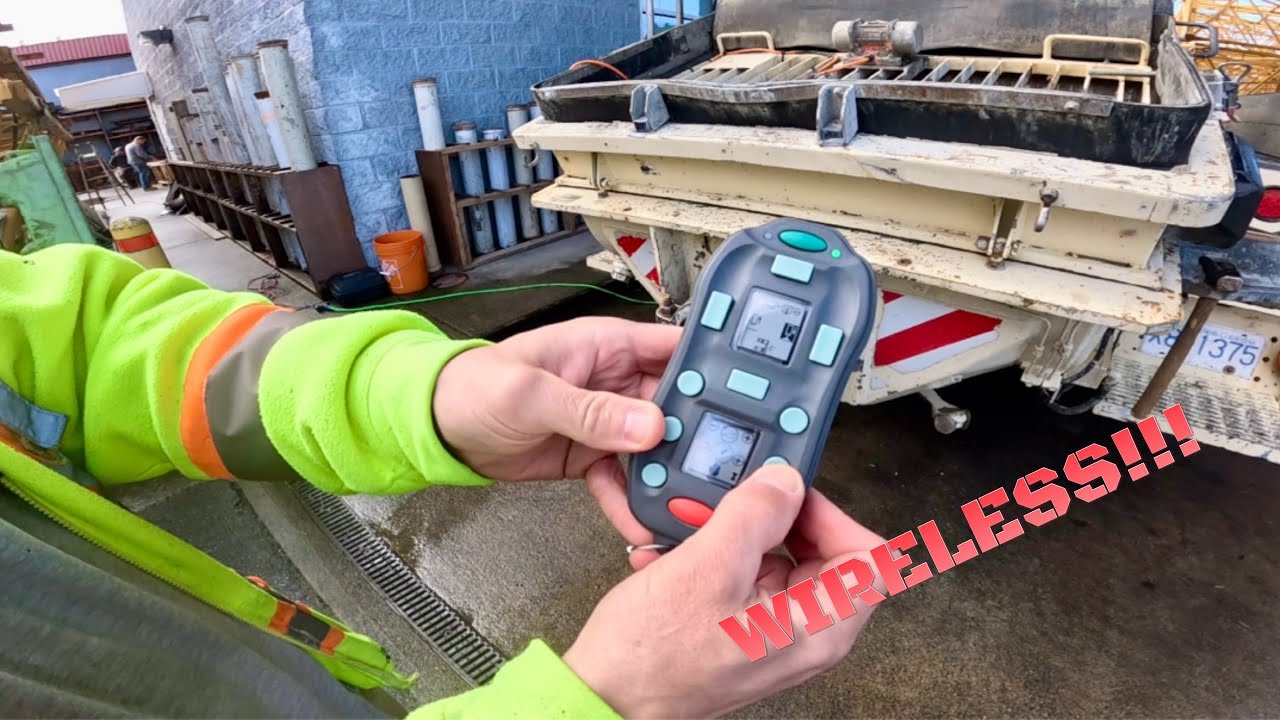 Installing an Aarcomm WIRELESS remote control onto a PUTZMEISTER high rise pump: - YouTube
