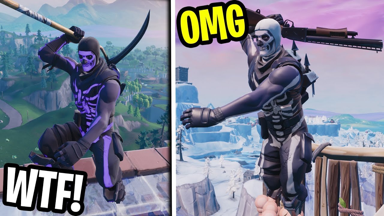 PURPLE Skull Trooper CHALLENGED by FAKE Skull Trooper... and then this ...