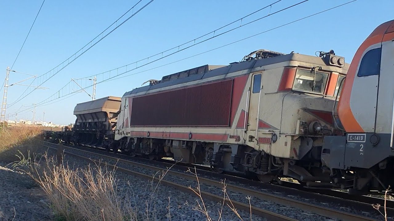 oncf FRET/ freight morocco railways fes to casablanca enter meknes 📷🚞🇲🇦 ...