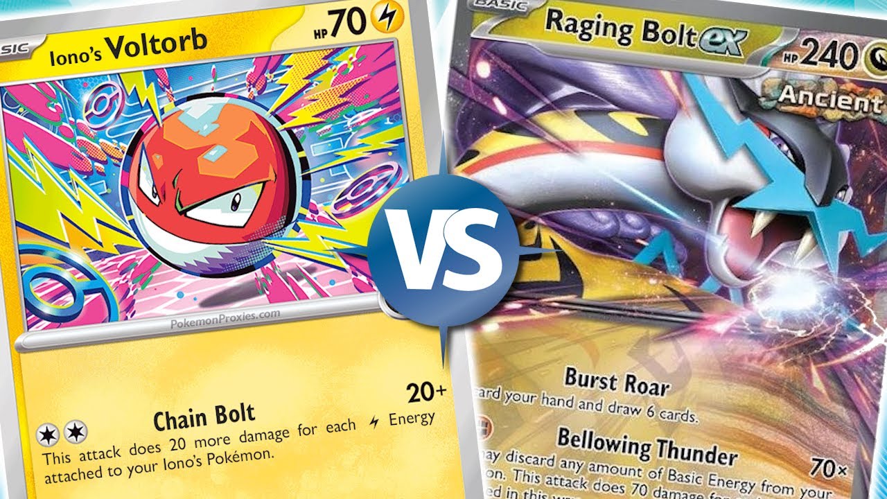 Iono's Voltorb & Friends VS Raging Bolt ex - YouTube