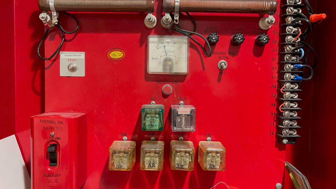 National Time 2000 Fire Alarm Panel w/ Auxiliary Latching - YouTube