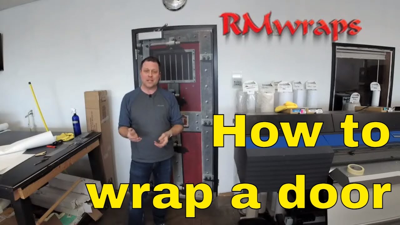 How To Wrap an Interior Door using Long-Term Vinyl - YouTube