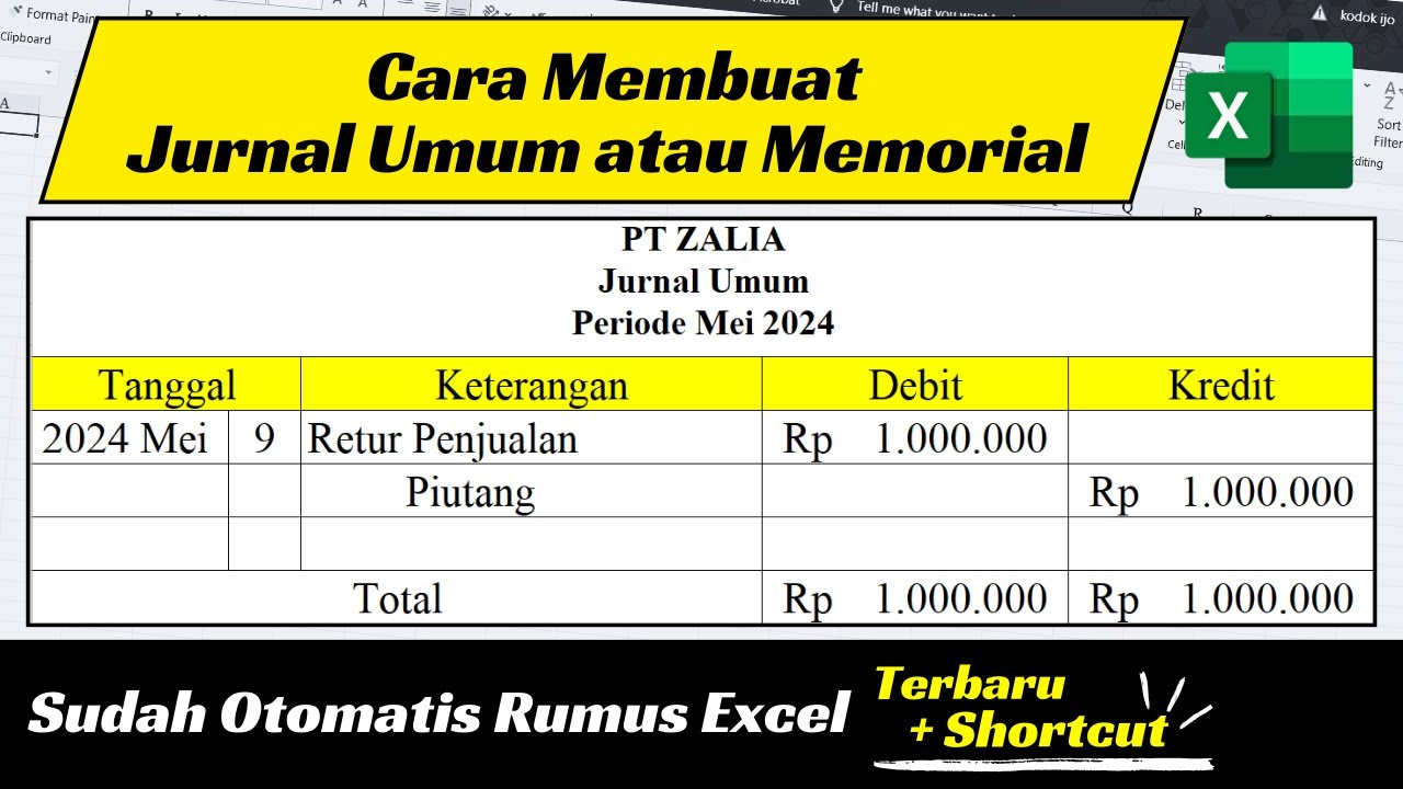 Cara Membuat Jurnal Umum Jurnal Memorial dengan Cepat & Mudah ...