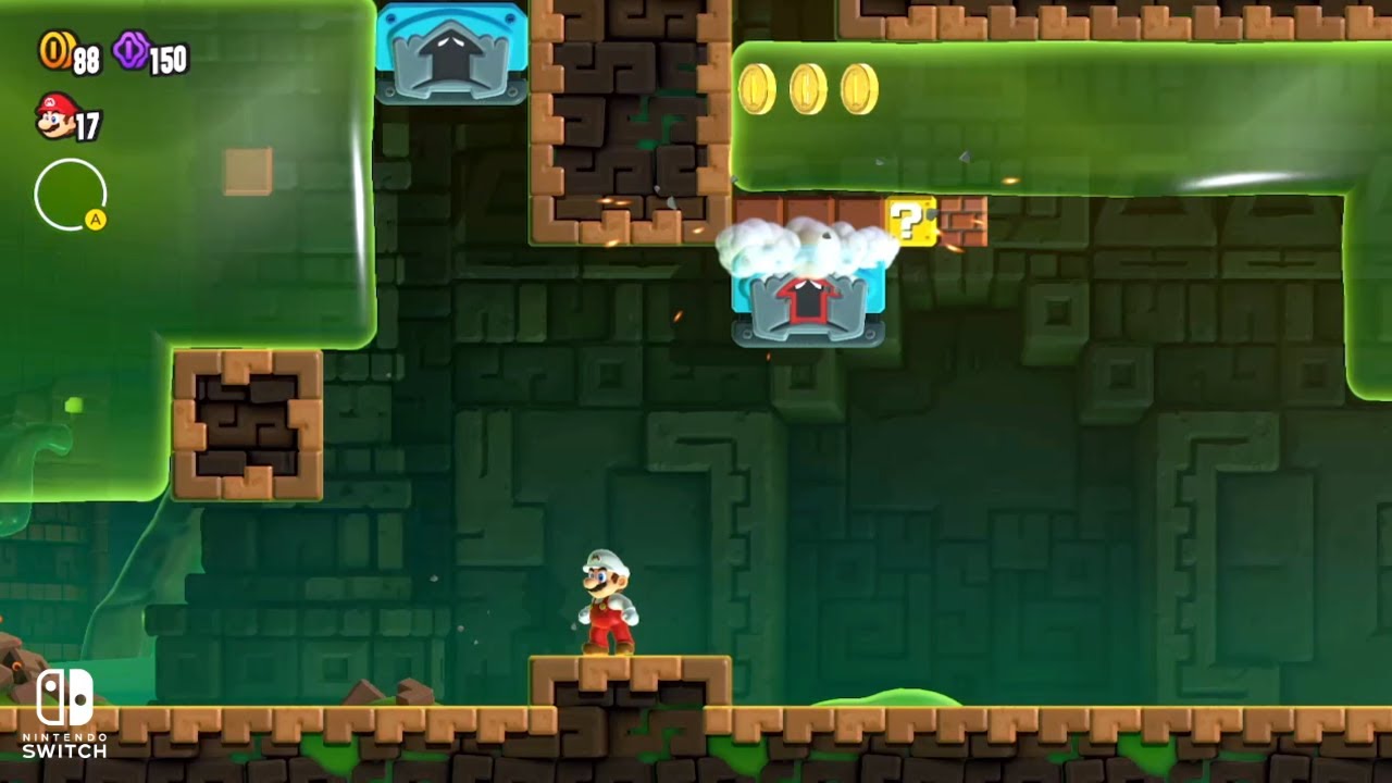 Super Mario Bros. Wonder - Wubba Ruins, Grappling Vine and Swaying ...