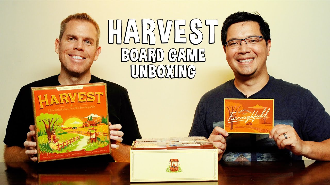 Unboxing Harvest - Cute Animal Farming Board Game - YouTube