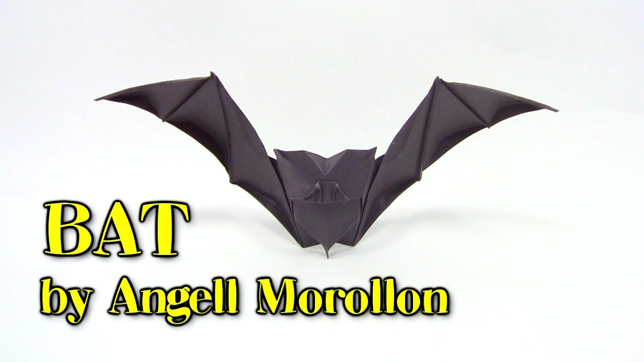 Halloween Origami Bat - Origami easy tutorial - YouTube