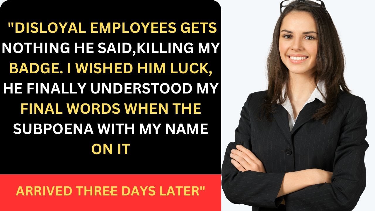He Said Disloyal Employees Get Nothing. I Gave HR a Subpoena Instead 💼 ...