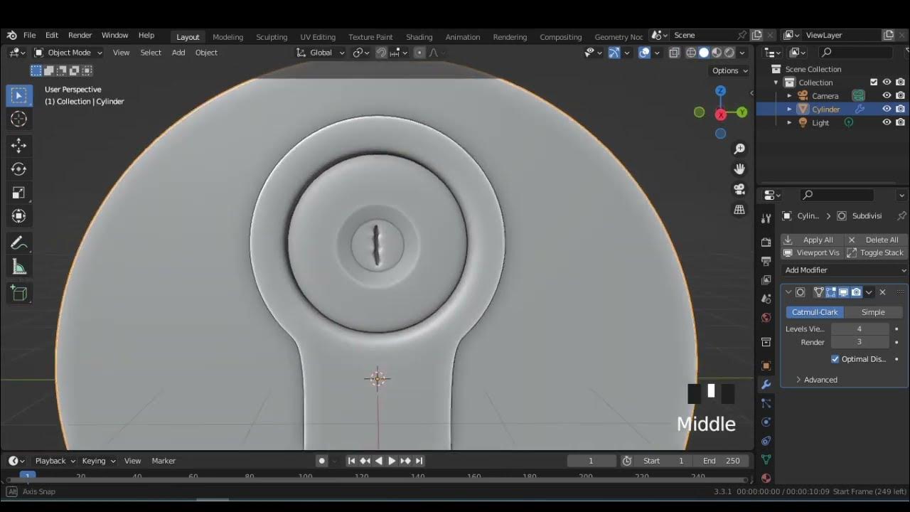 Modeling lock place in Blender 3D - YouTube